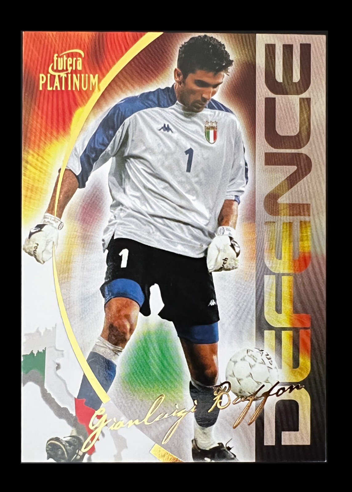 2003 Futera Platinum Gianluigi Buffon #49 — Italy Soccer Trading Card ...