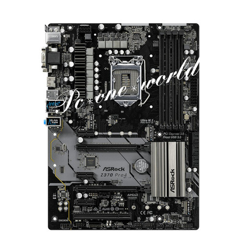 ASROCK Z370 Pro4 Motherboard Intel Z370 LGA 1151 DDR4 DIMM USB3.1 64GB ...