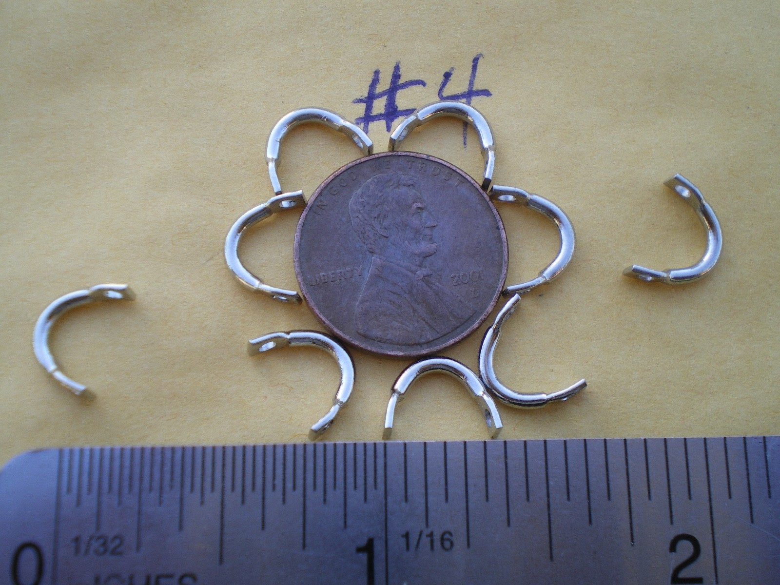 200 PCS. STAINLESS STEEL EASY SPIN CLEVISES SIZE #4, MAKE IN LINE ...