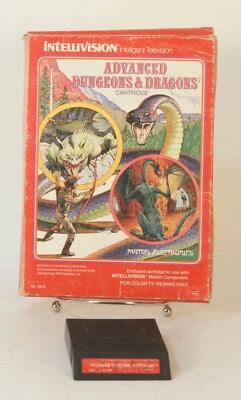Vintage Boxed Intellivision Game Advanced Dungeons & Dragons Tested ...