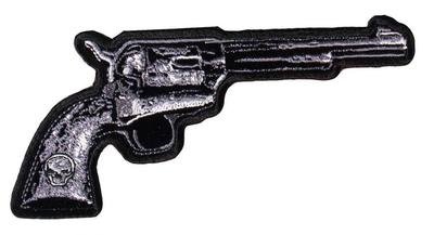 DELUXE BIKER RIGHT FACING REVOLVER EMBROIDERED PATCH | eBay