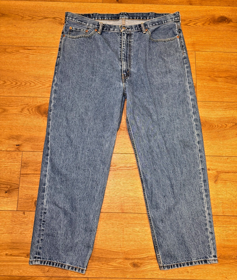 Levis Jeans Mens 42x30 Blue 550 Relaxed Fit Straight Leg Medium Wash ...