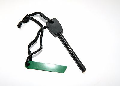 Survival Flint Magnesium Fire Striker Starter - Scrapable Magnesium ...