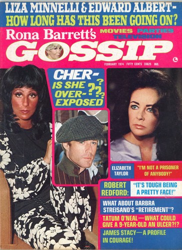Feb. 1974 Rona Barrett's Gossip Magazine Robert Redford Elizabeth ...