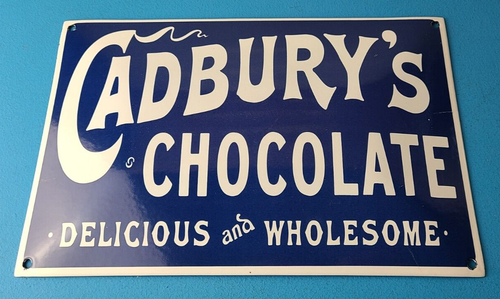 Vintage Cadbury's Chocolate Sign - Gas Service Station Pump Porcelain ...