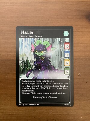 Neopets TCG - Masila 47/150 - Hannah And The Ice Caves - Rare - NM | eBay