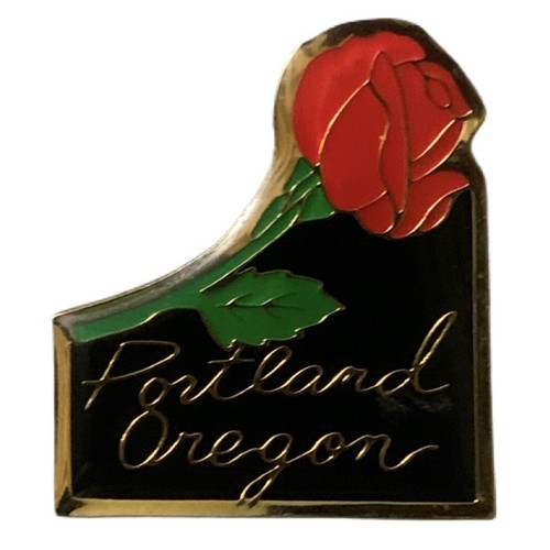 Portland Oregon Rose Travel Souvenir Pin | eBay