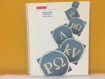 Keithley 2000-905-01 Model 2000 Multimeter Calibration Manual | eBay