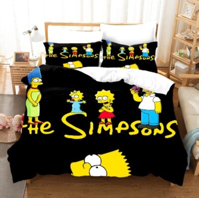 Cozy The Simpsons Single/Double/Queen/King Quilt Doona Duvet Cover Set ...