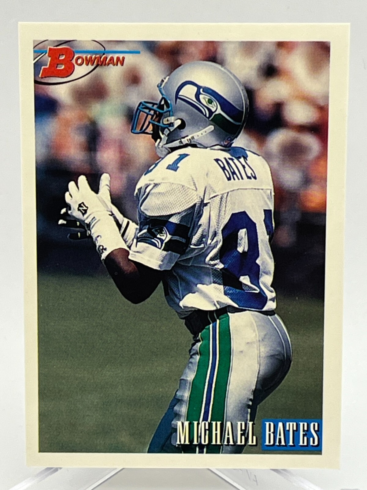 1993 Bowman NFL Football Card #237 Michael Bates WR #81 Seattle ...