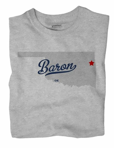 Baron Oklahoma OK T-Shirt MAP | eBay