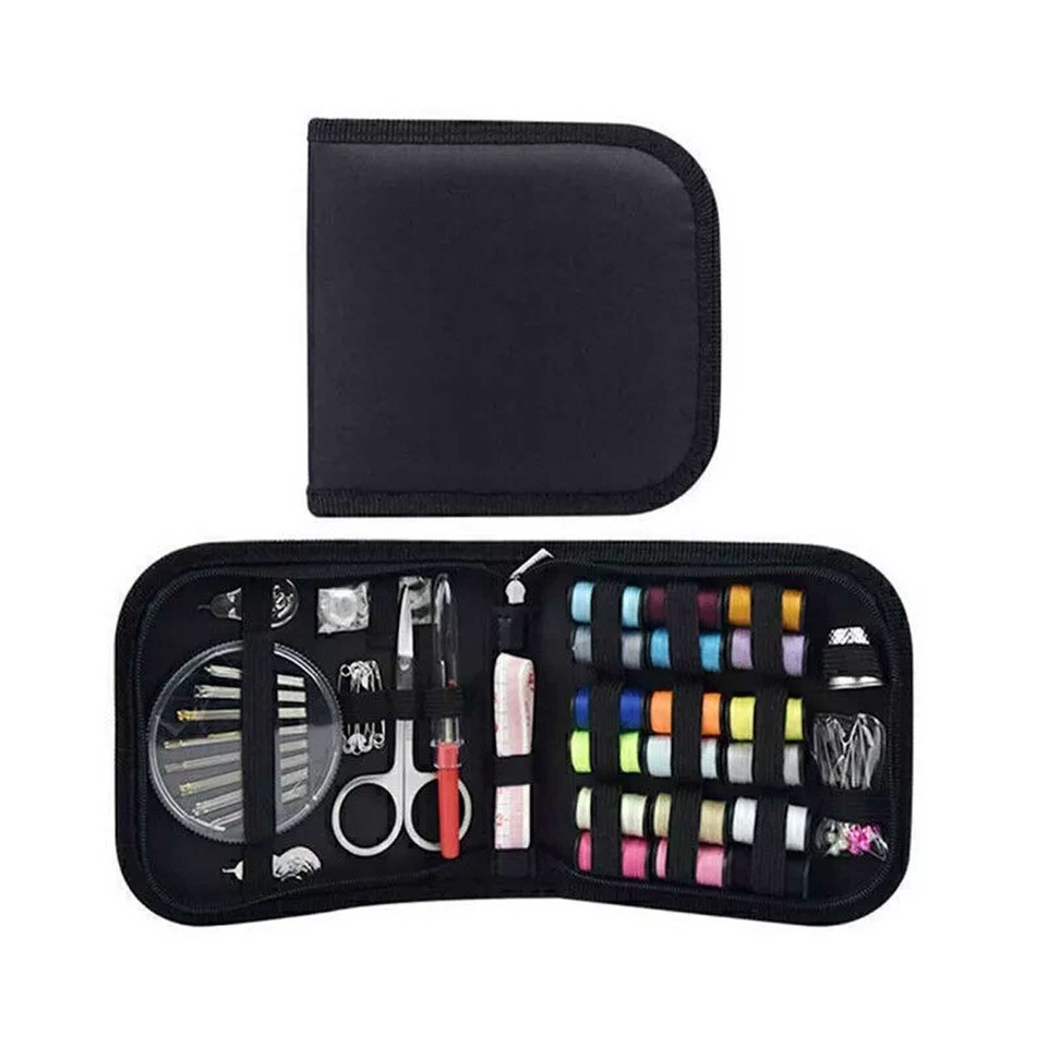 70pcs Travel Mini Sewing Kit Thread Scissor Tape Pin Thimble Needle ...