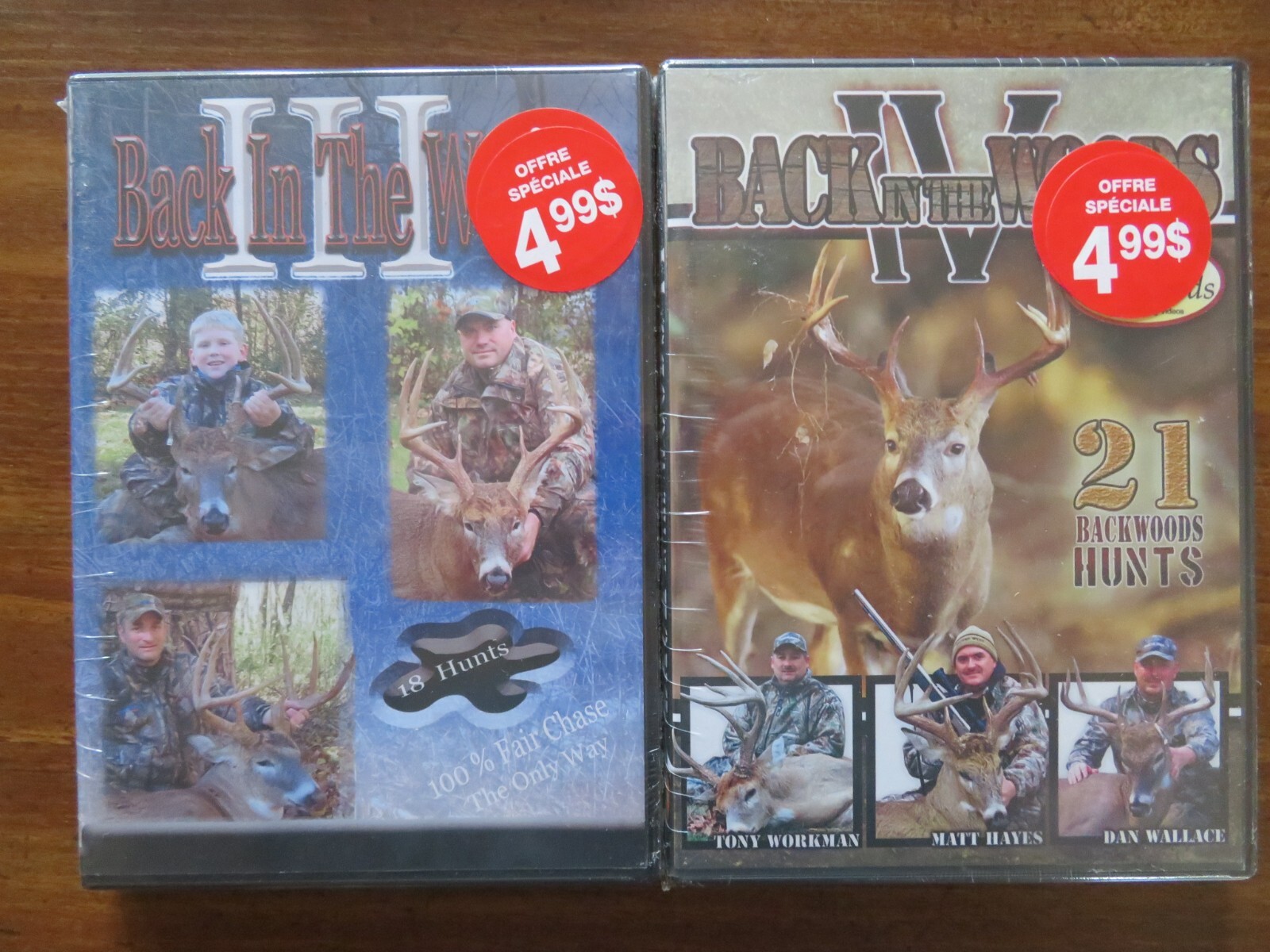 6 NEW DEER HUNTING DVD LOT; EASTON BOW HUNTING, BACK IN THE WOODS. etc ...