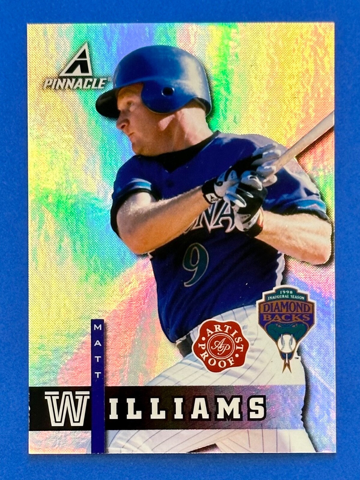 1998 Pinnacle Plus Artist's Proof Matt Williams Card #AP50 Diamondbacks ...