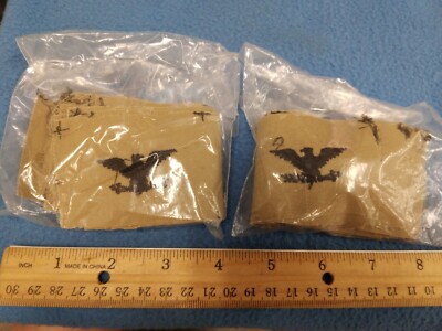 BUNDLES OF 24 PAIRS - U.S.ARMY COLONEL DESERT Badge Sew-On PATCHES ...
