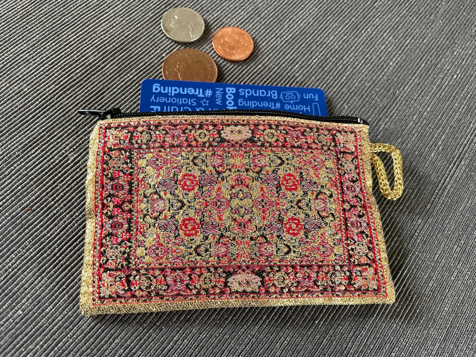 Kilim Coin Purse, ID Card Case, Mini Makeup Bag, Boho Zip Purse ...