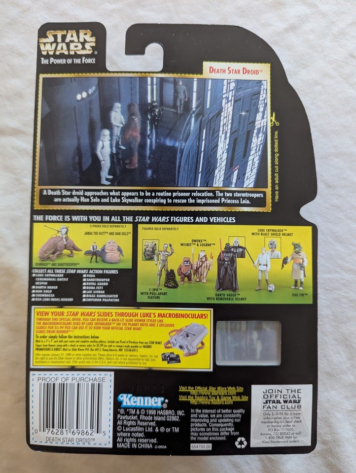 Star Wars Power Of The Force At-At Driver, Hoth Leia, Death Star Droid ...