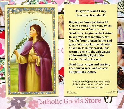 Holy Cards - Saint Lucy