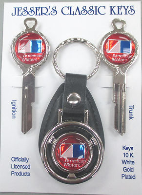 AMC Red American Motors Corp. Classic Keys Set 1975 1976 1977 1978 1979 ...