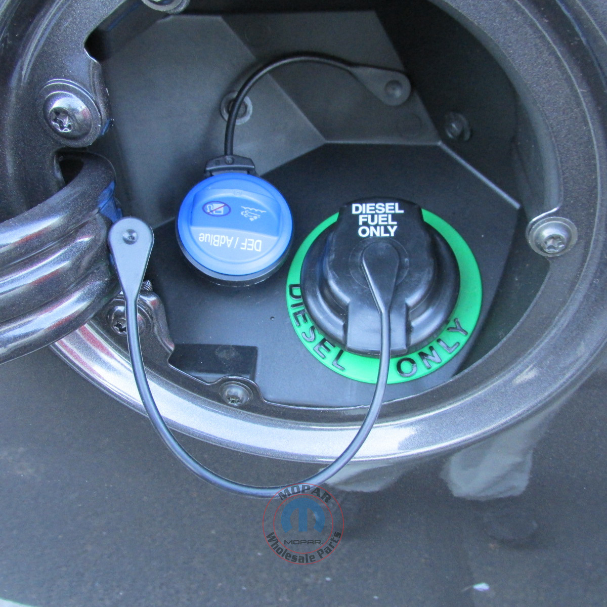 DODGE Ram Fuel Filler Diesel Cap With Tether Non Locking NEW OEM MOPAR ...