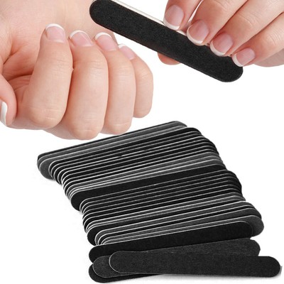 120 Bulk Nail Files Emery Boards Buffer Fingernails Toenails Salon ...