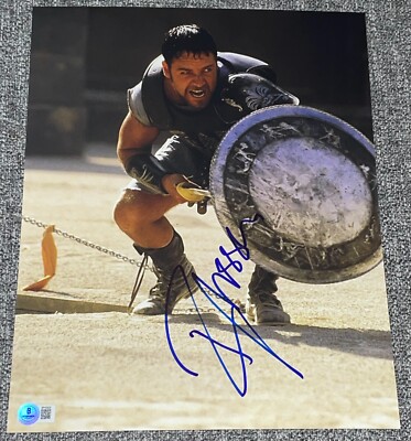 Russell Crowe Signed Autograph 11x14 Photo Authentic Gladiator Maximus ...