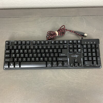 SkyTech Gaming Keyboard K-1000 Rainbow Backlight Breathing Effect Wired ...
