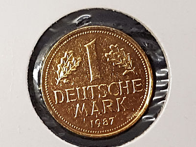 1 DM Münze (24K vergoldet) 1987 | eBay.de