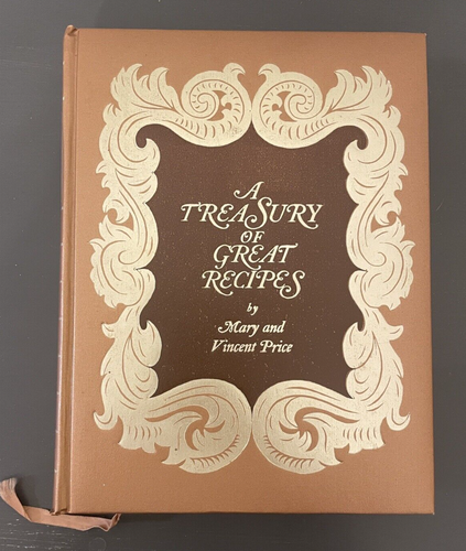 Vintage Vincent Price 60s Cookbook Treasury of Great Recipes Mid ...