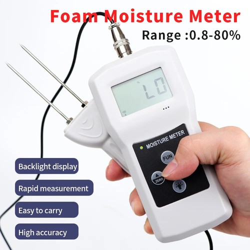 Handheld MS-F Pin Type Foam Moisture Meter Sensitive Probe Measuring ...
