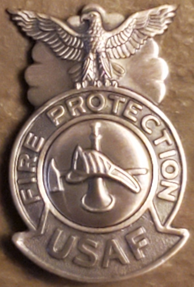 USAF Fire Protection Metal Badge New Unused In Original Box 1984 Air ...
