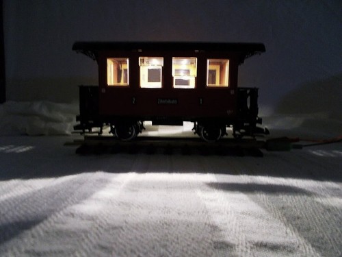 WHITE LED LIGHT KIT 7/21V DC LGB SMALL PASSENGER CAR & SLOW SPEED G ...