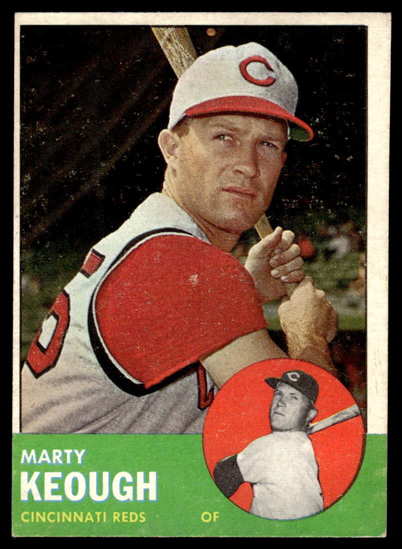 1963 Topps Marty Keough #21 Cincinnati Reds Baseball Card | eBay