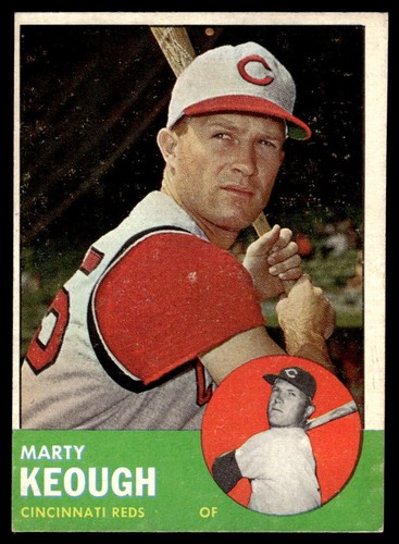1963 Topps Marty Keough #21 Cincinnati Reds Baseball Card | eBay