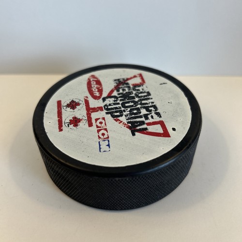 Vintage 1982 Memorial Cup Official Puck - Kitchener Rangers 1st ...