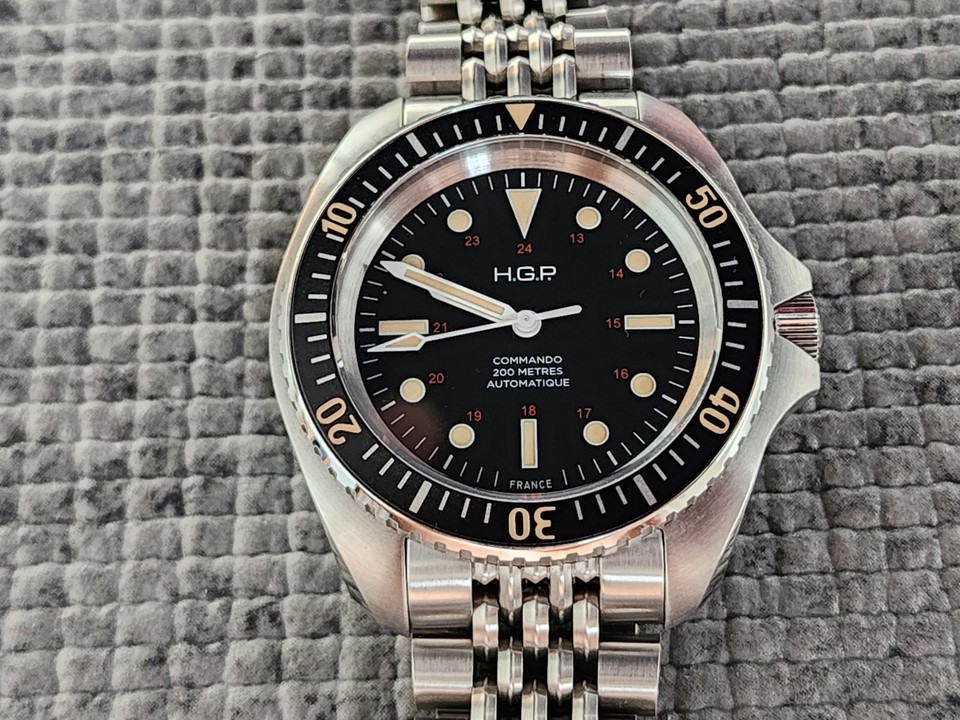 H.G.P. HGP Diver Commando Vintage Dive Watch 200m with Extra Tropic ...