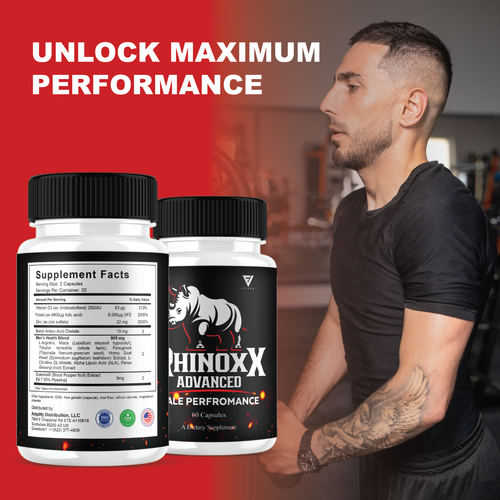 (3 Pack) Rhinoxx Advanced Performance, Rhinoxx Energy Capsules (180 ...