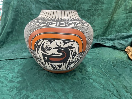 Huge Roberta Sky Trujillo Pot Acoma Olla | eBay