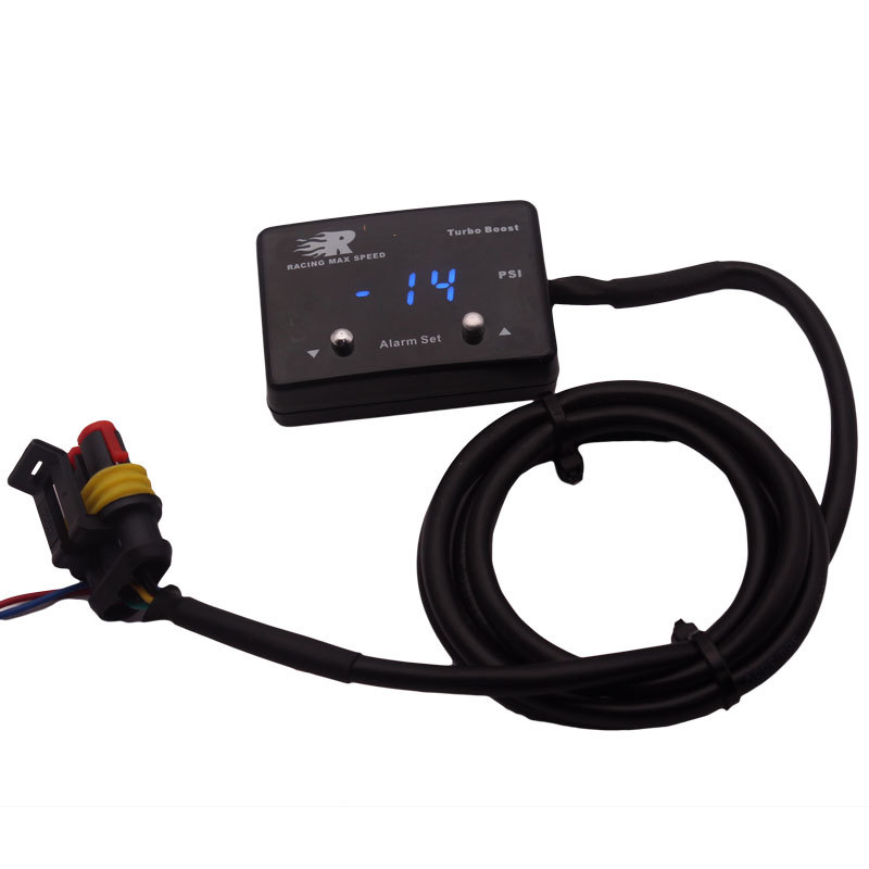 Turbo Boost Meter Gauge LED Blue Display Vacuum Digital Meter Auto ...