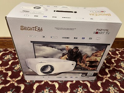 BrightEra VPL-FHZ131L 13,000 Laser 3LCD Projector AND 100” Motorized ...