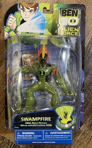 NEW Ben 10 Alien Force DNA Alien Heroes Swampfire Action Figure # 27538 ...
