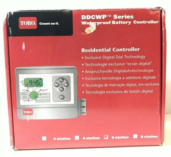 Toro DDCWP 6 9v Waterproof Station Battery Controlled Controller for ...