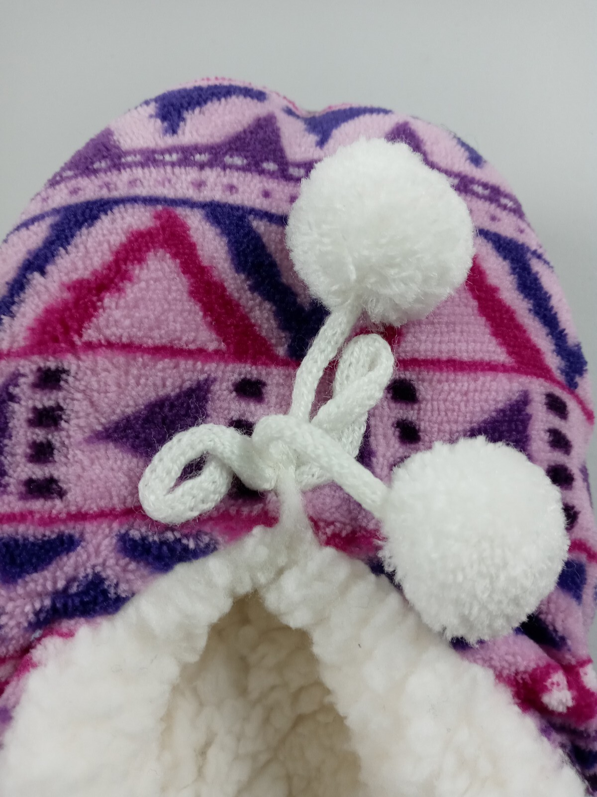 Cozies Slippers Women Size 8-10 Shepra Lined Pink Geometric Print | eBay