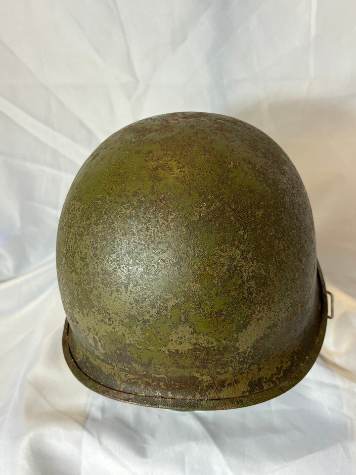 Vtg United States Military Helmet Helmet Olive Green Combat | eBay