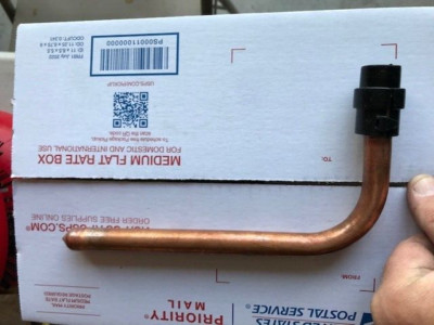 VIEGA 92421 - 1/2" PEX Press Copper Stub Ell, 3-1/2" x 8" (Lead Free ...