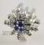 DAZZLING FIREWORKS Authentic PANDORA Blue CRYSTAL Charm 797518NCB NEW w ...
