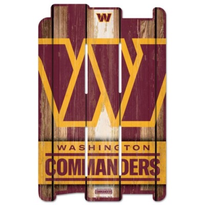 Washington Commanders NFL 17" x 11" Wood Decorative Indoor Sign ...