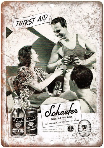 Schaefer Vintage Beer Ad Reproduction Metal Sign E321 | eBay