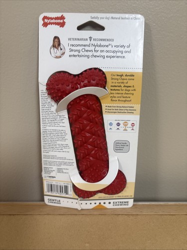 Nylabone Fun N Fit Rubber Braided Bone Medium Null | eBay