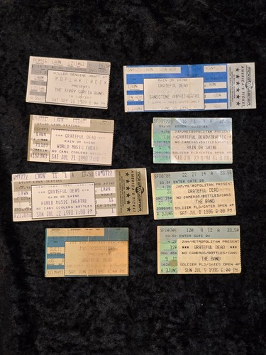 Grateful Dead Tickets Lot (Incl Jerry Garcia's Last Show) 1989-1995 | eBay
